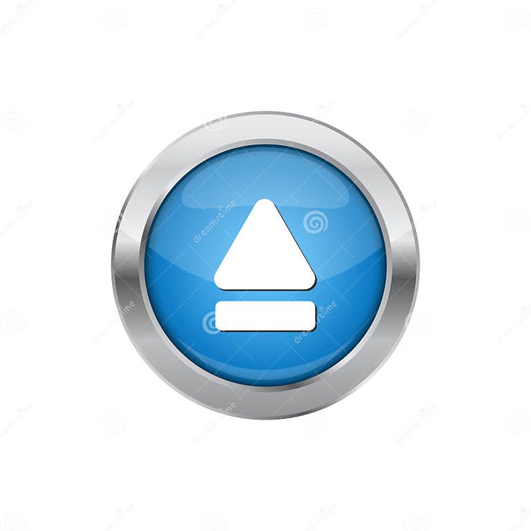 Modern Eject Icon Button Logo Stock Vector - Illustration of buttons ...