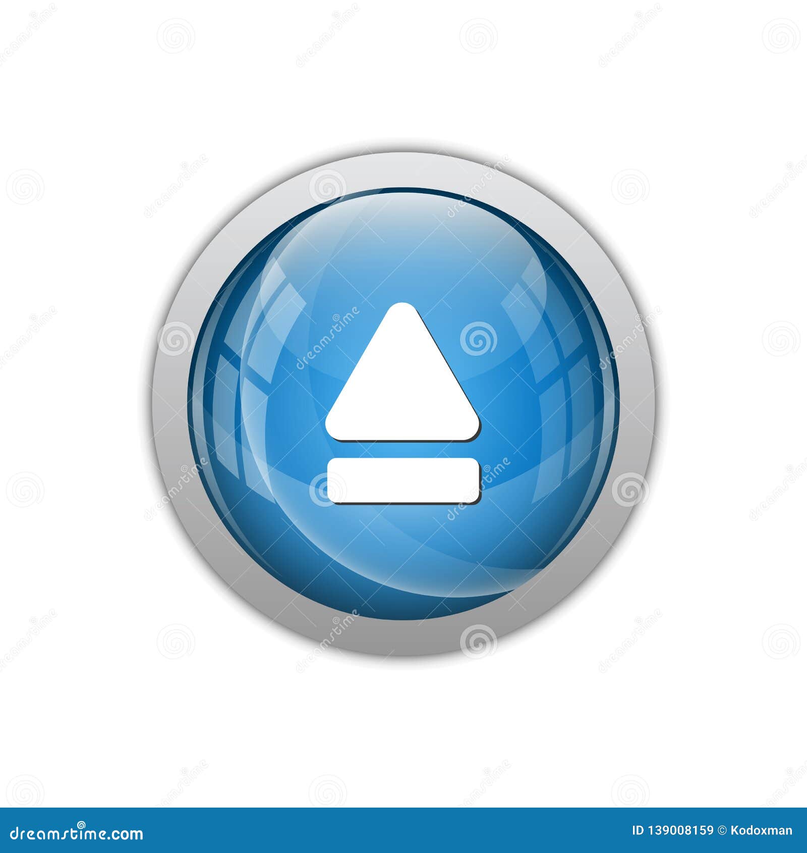 Modern Eject Icon Button Logo Stock Vector Illustration Of Audio