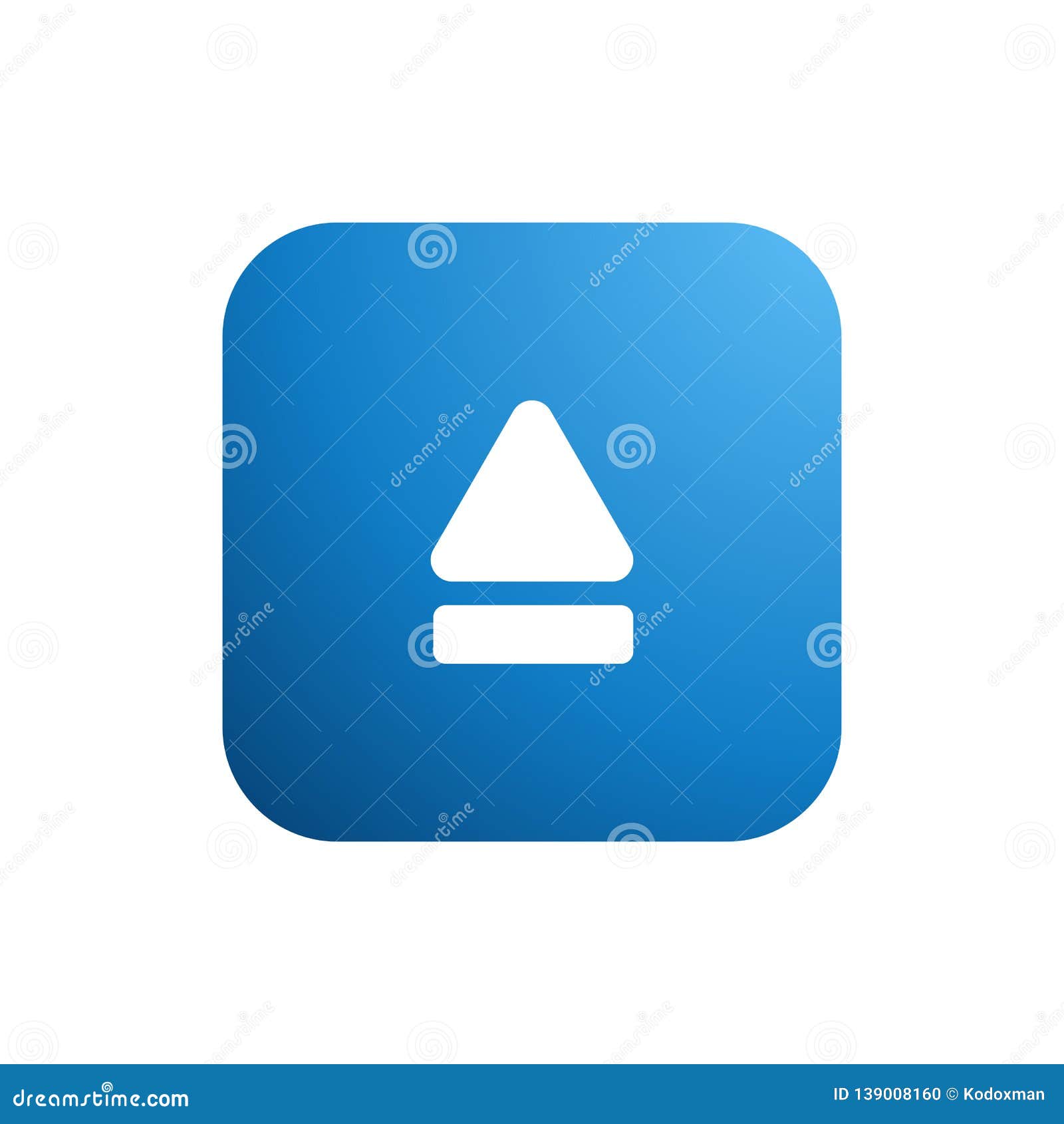 Modern Eject Icon Button Logo Stock Vector - Illustration of internet ...