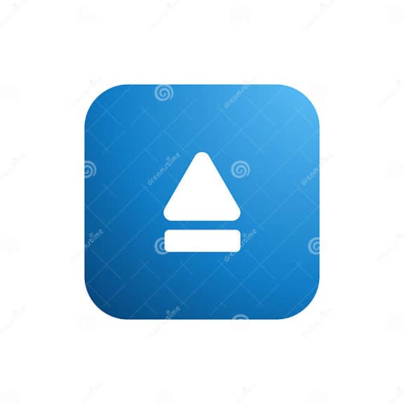 Modern Eject Icon Button Logo Stock Vector - Illustration of internet ...