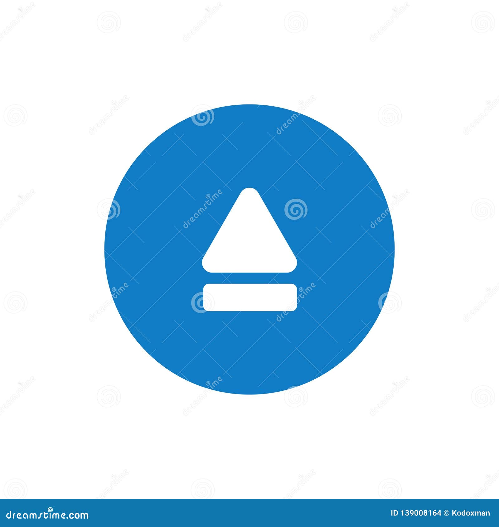 Modern Eject Icon Button Logo Stock Vector - Illustration of metal ...