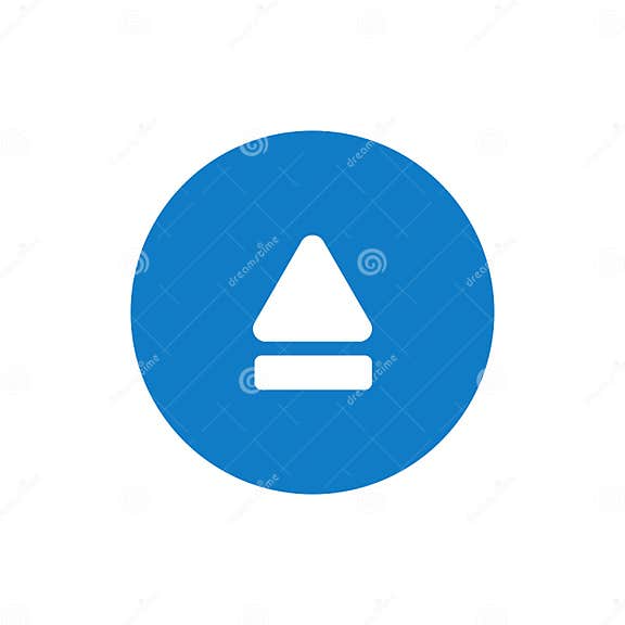 Modern Eject Icon Button Logo Stock Vector - Illustration of metal ...