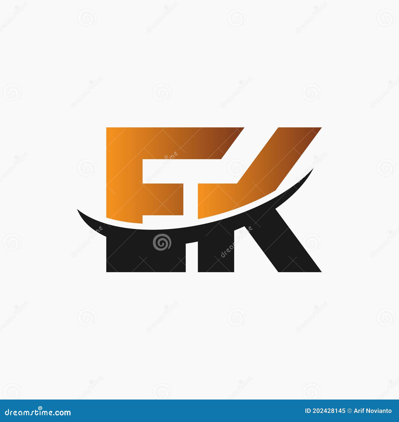 Modern EK Letter Monogram Logo Stock Vector - Illustration of black ...