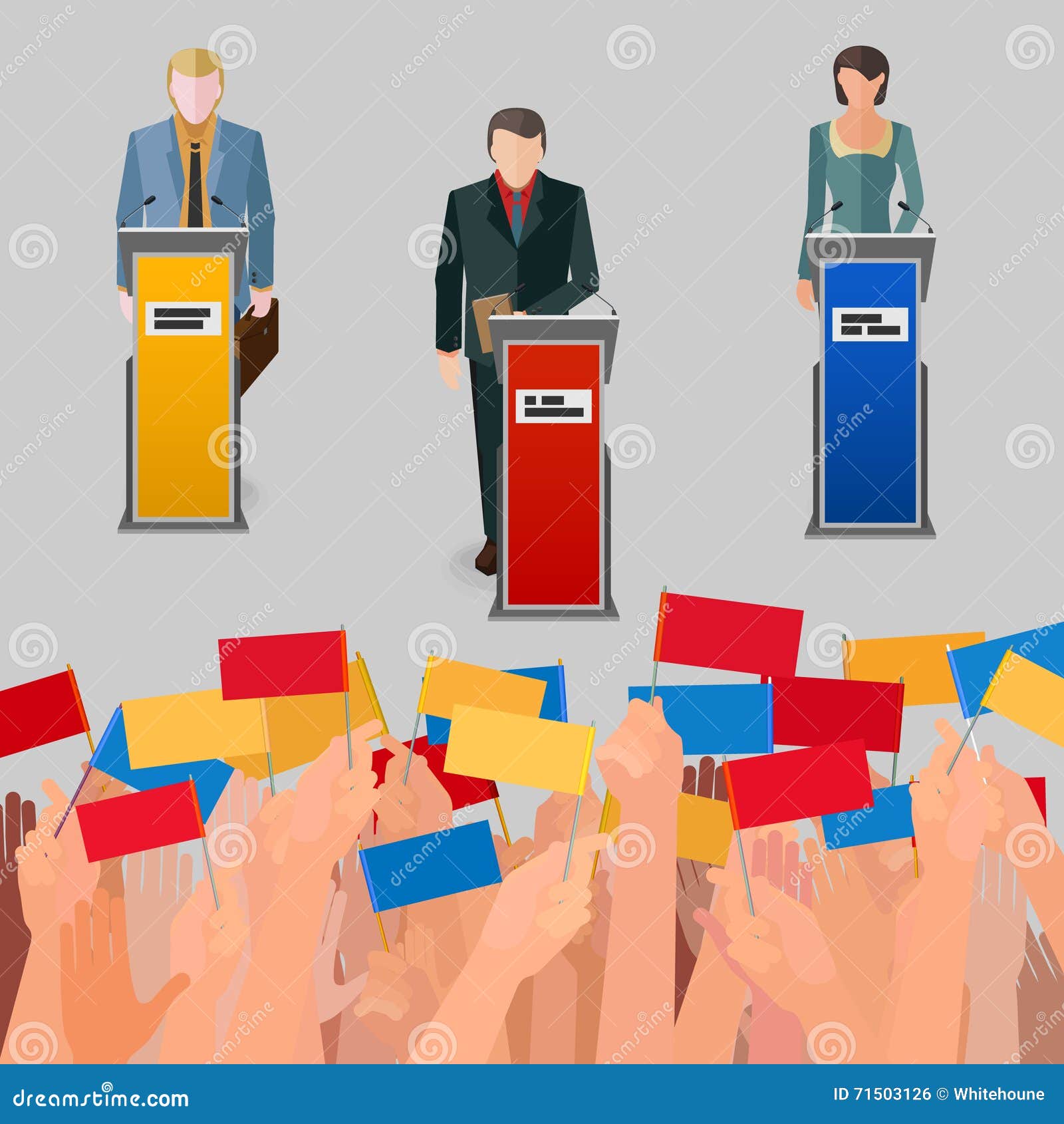 Modern elections concept stock vector. Illustration of votes - 71503126