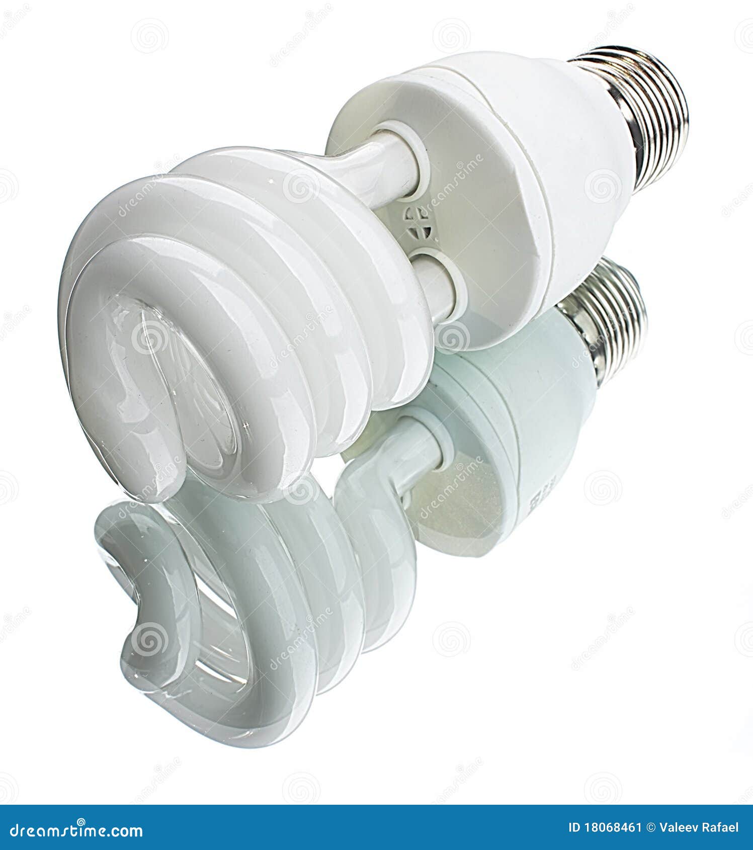 Modern Electric Bulb with Reflection Stock Image - Image of power ...