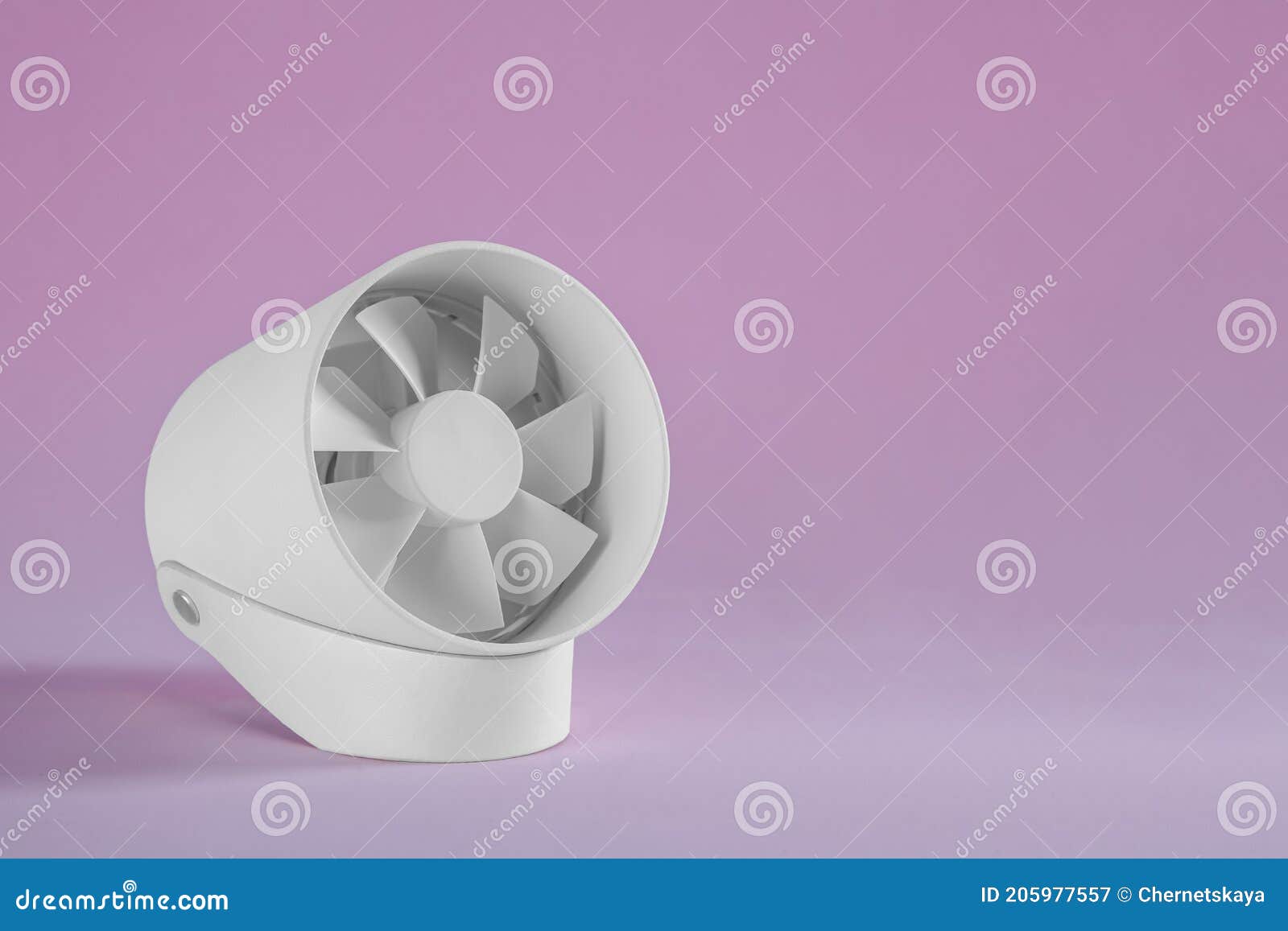 Modern Electric Fan on Pink Background. Space for Text Stock Image ...