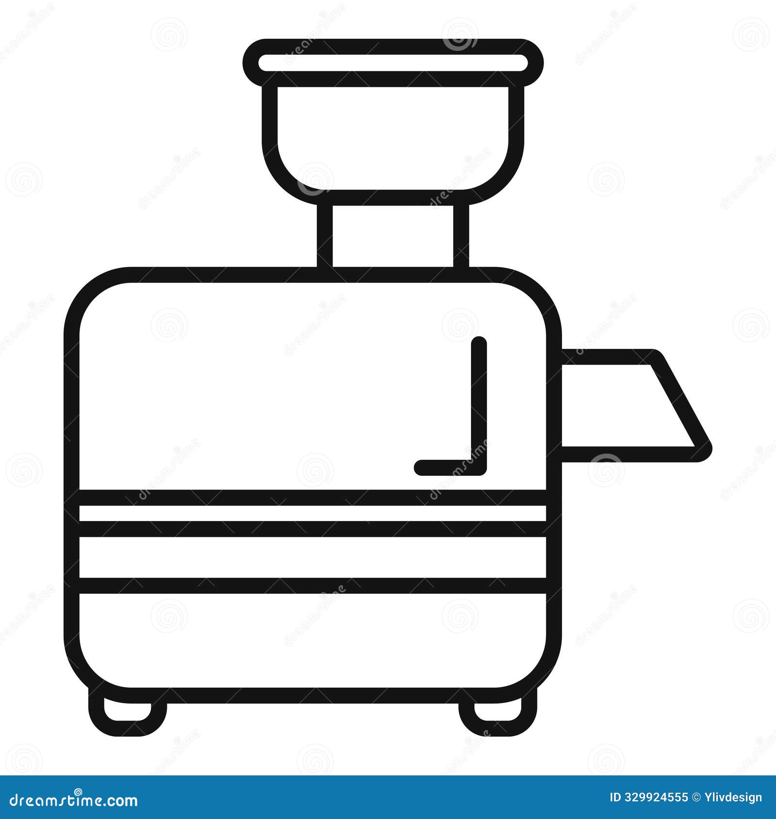 Modern Electric Grain Grinder Crushing Machine Icon Stock Illustration ...