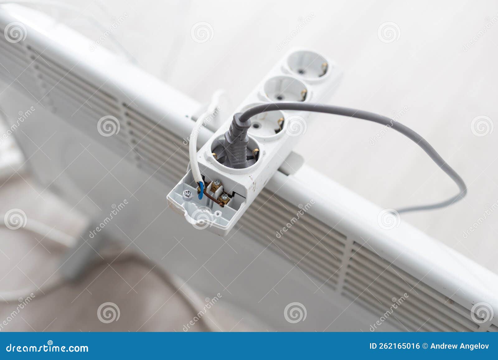 Modern Electric Heater in the House. Stock Photo - Image of house ...