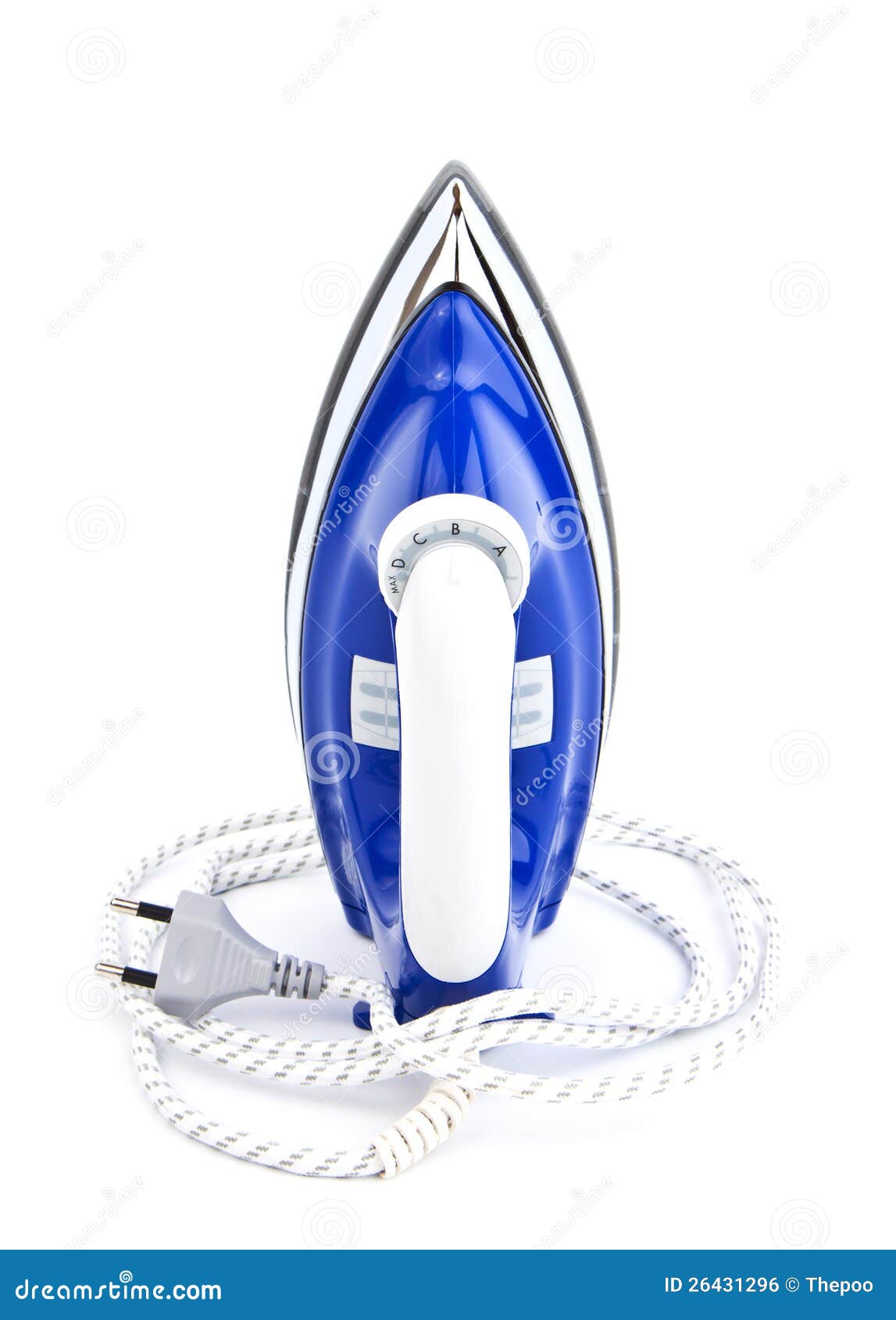 Modern electric iron stock photo. Image of heat, blue - 26431296