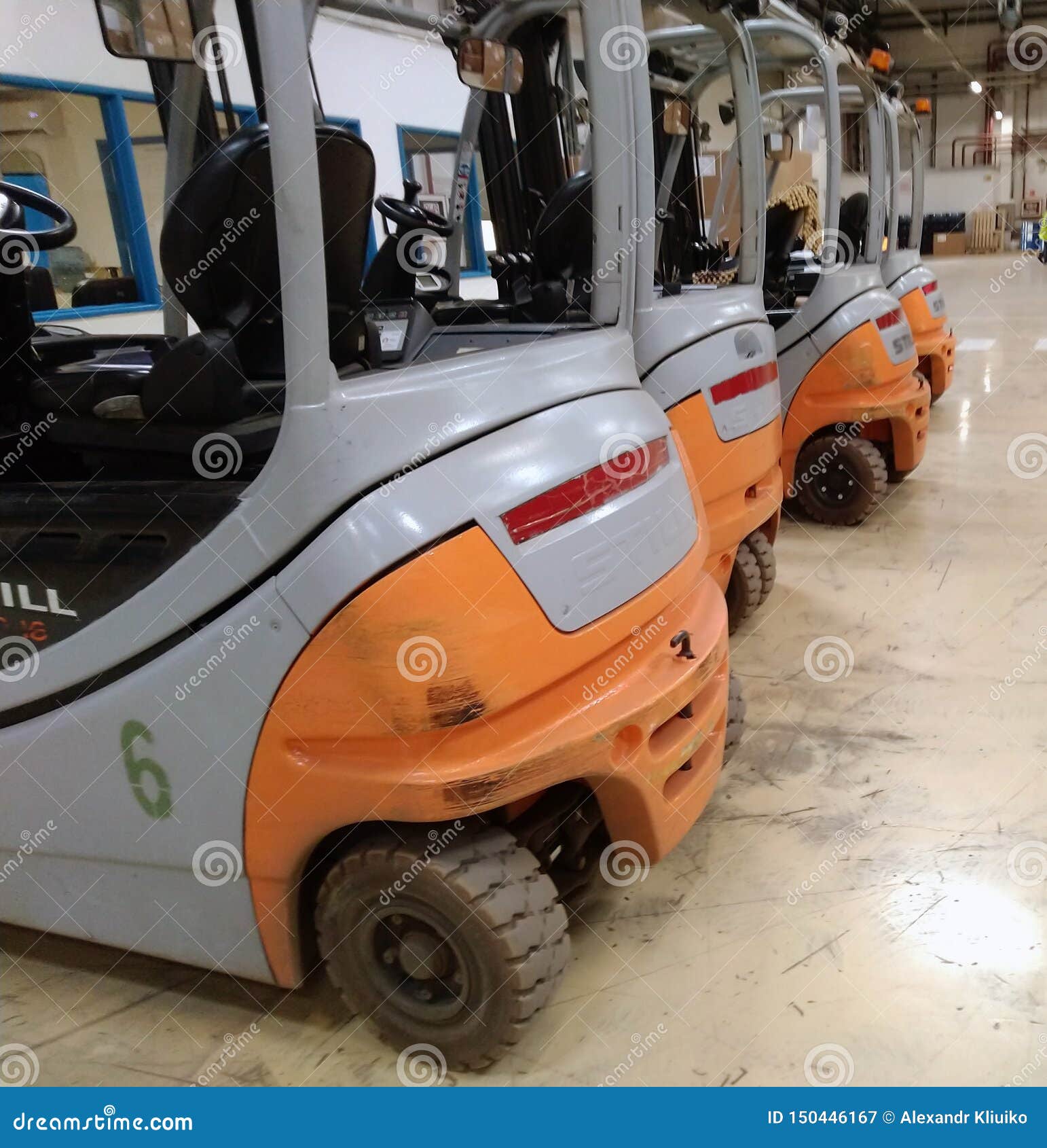 Modern Electric Loader. Modern System of Address Storage of Goods in ...