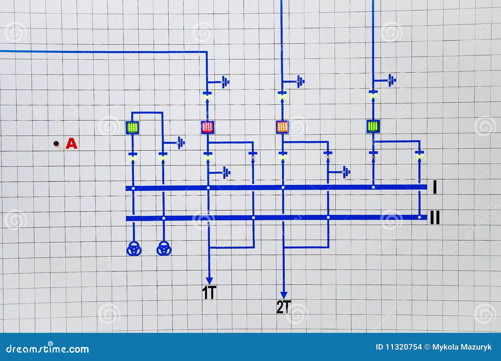 Modern electric scheme stock photo. Image of electrical - 11320754