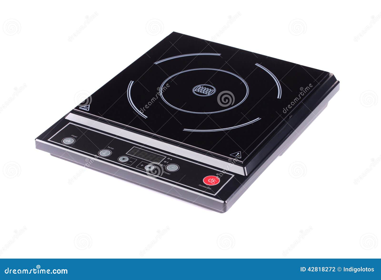 Modern Electric Stove Surface. Stock Photo - Image of cooking, panel ...