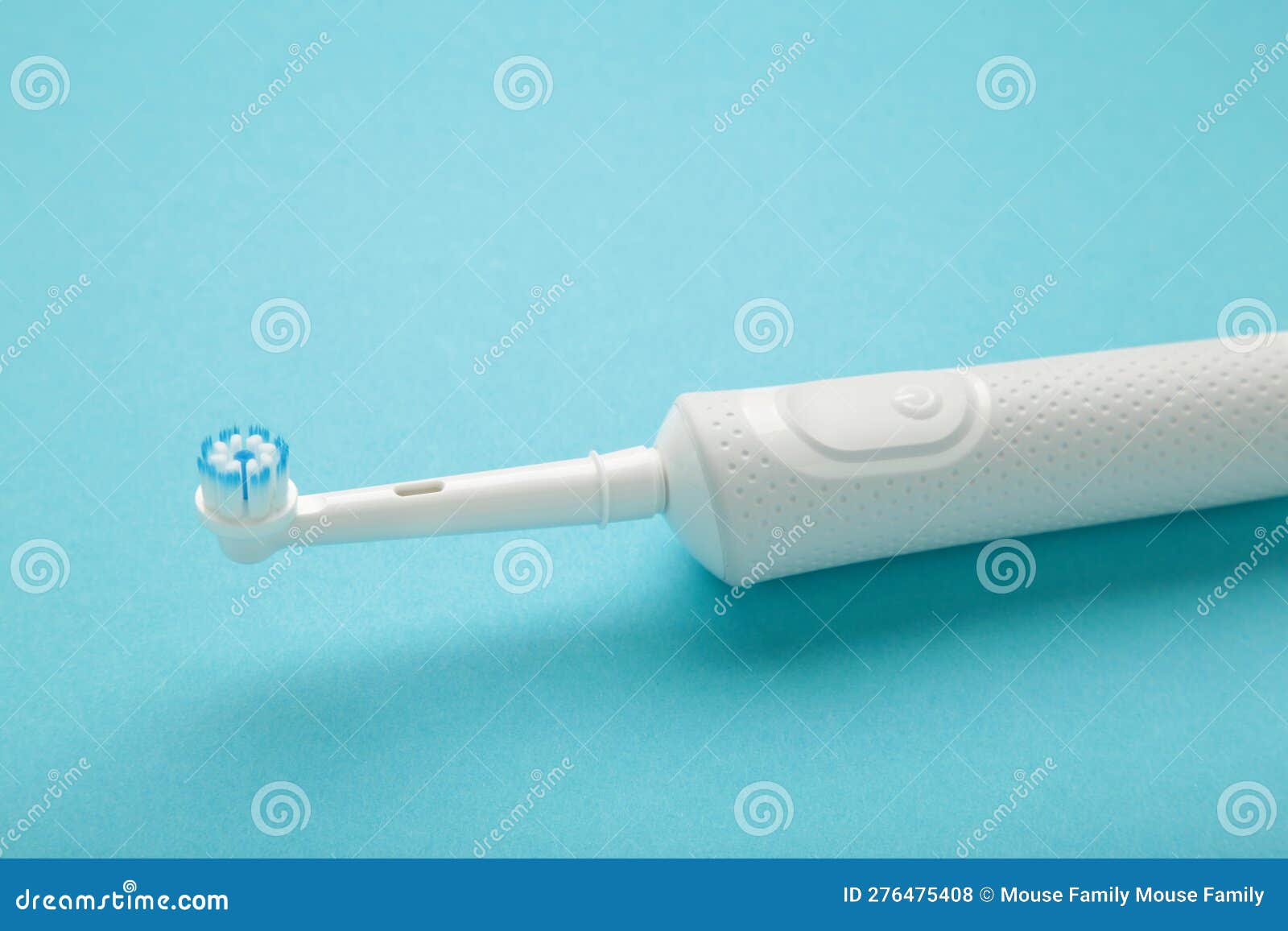 Modern Electric Toothbrush on Blue Background. Controlled Tool for ...