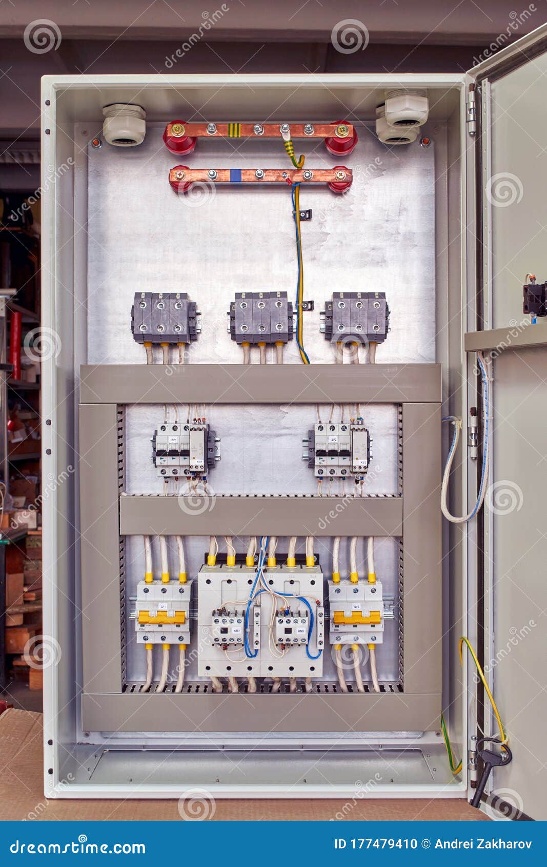 Modern Electrical Cabinet for Automatic Reserve Input with Contactors ...
