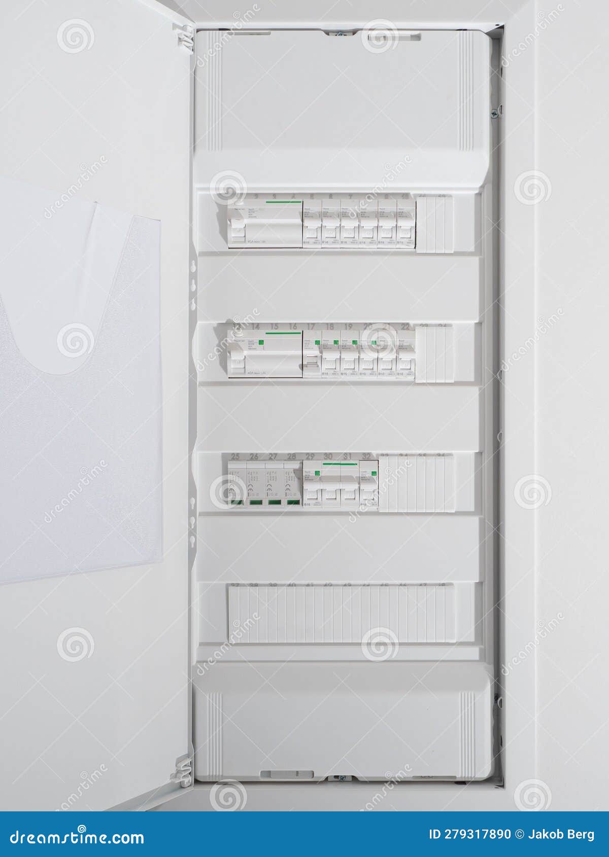 Modern Electrical Panel in the Apartment. Stock Photo - Image of ...