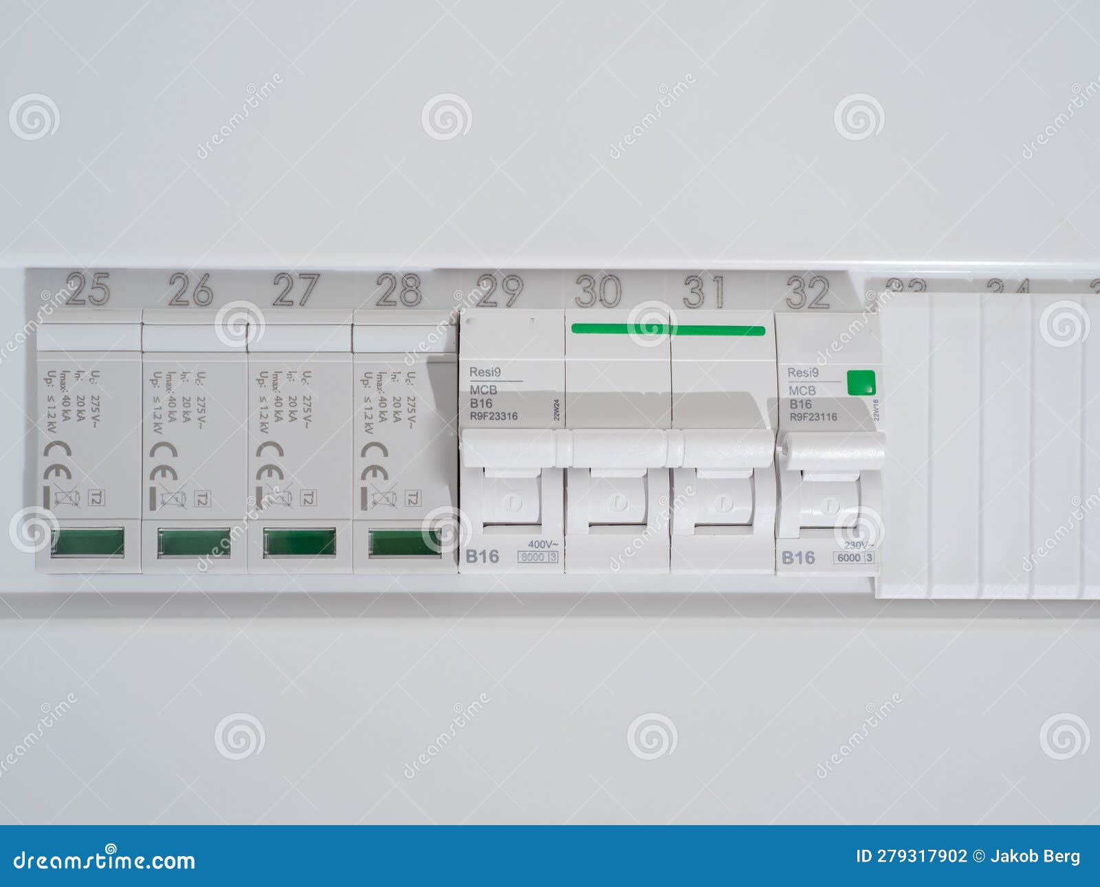 Modern Electrical Panel in the Apartment. Stock Photo - Image of ...