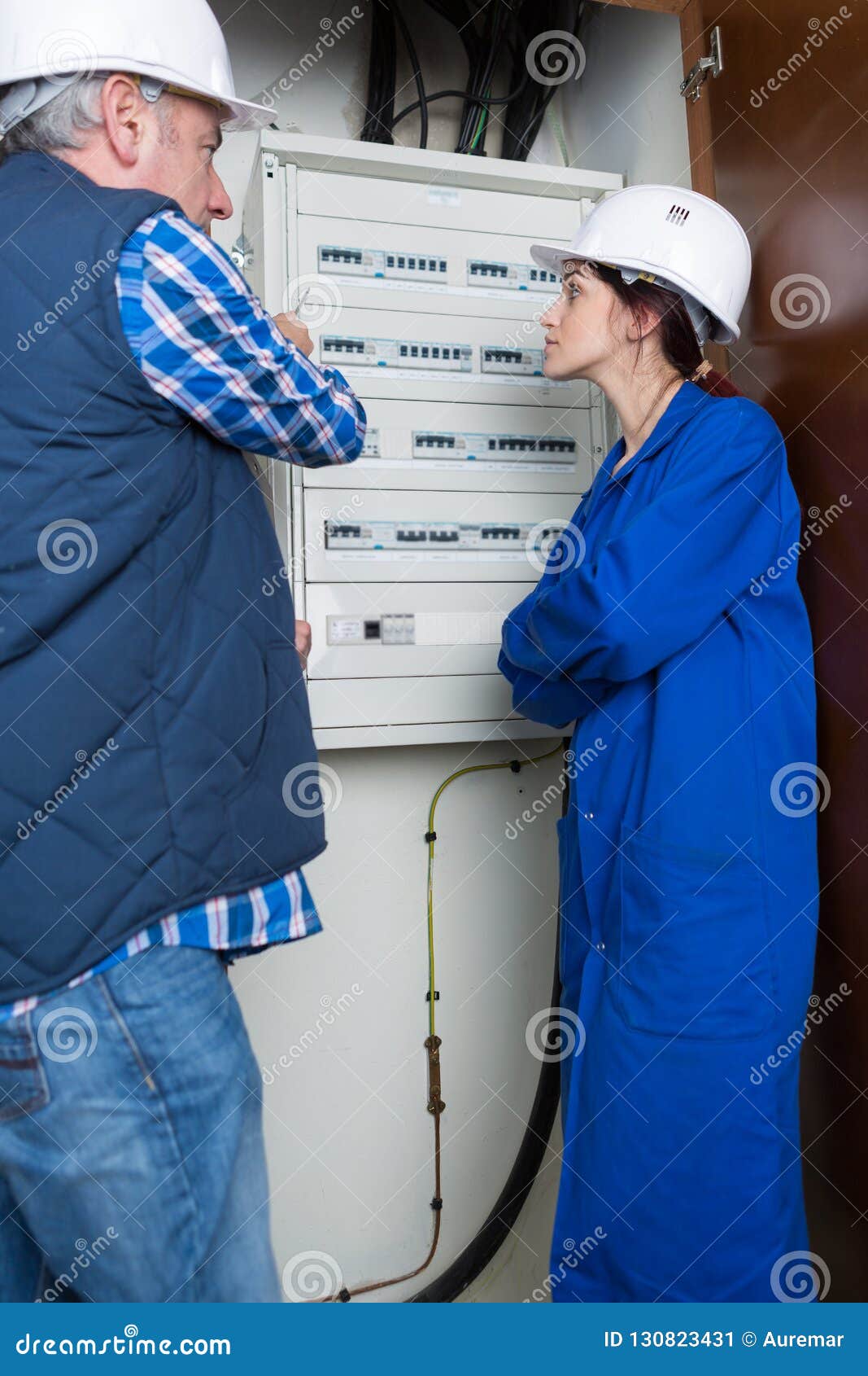Modern Electrical Panel Board Stock Image - Image of safety, production ...