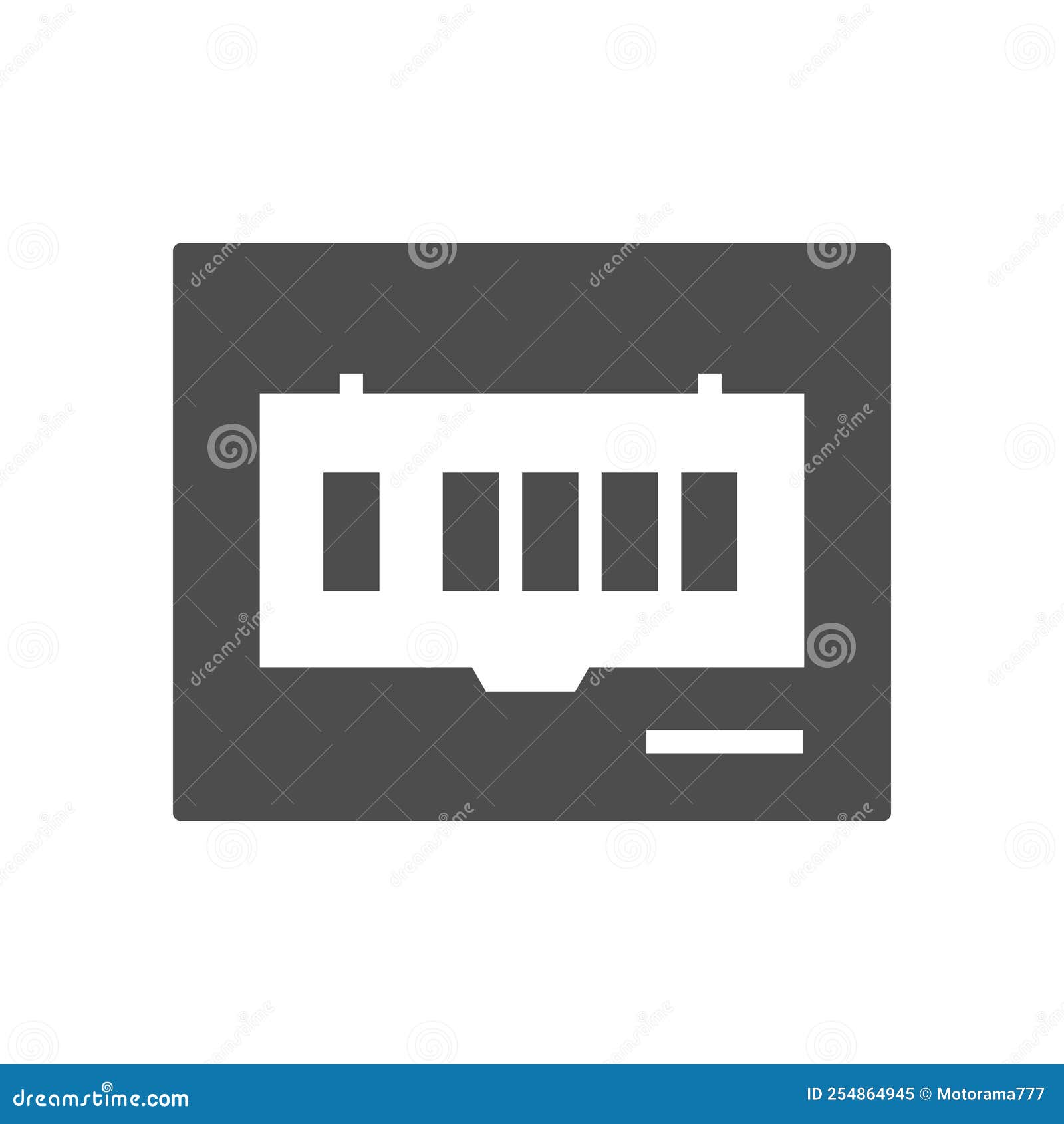 Modern Electrical Panel Glyph Icon Stock Vector - Illustration of ...