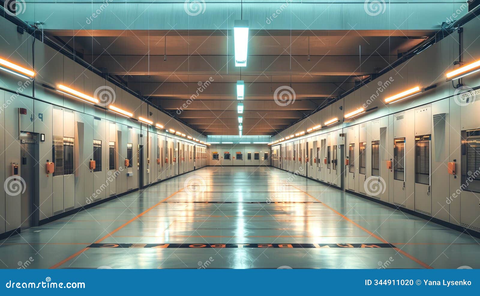 Modern Electrical Substation Interior With Advanced Technology And ...