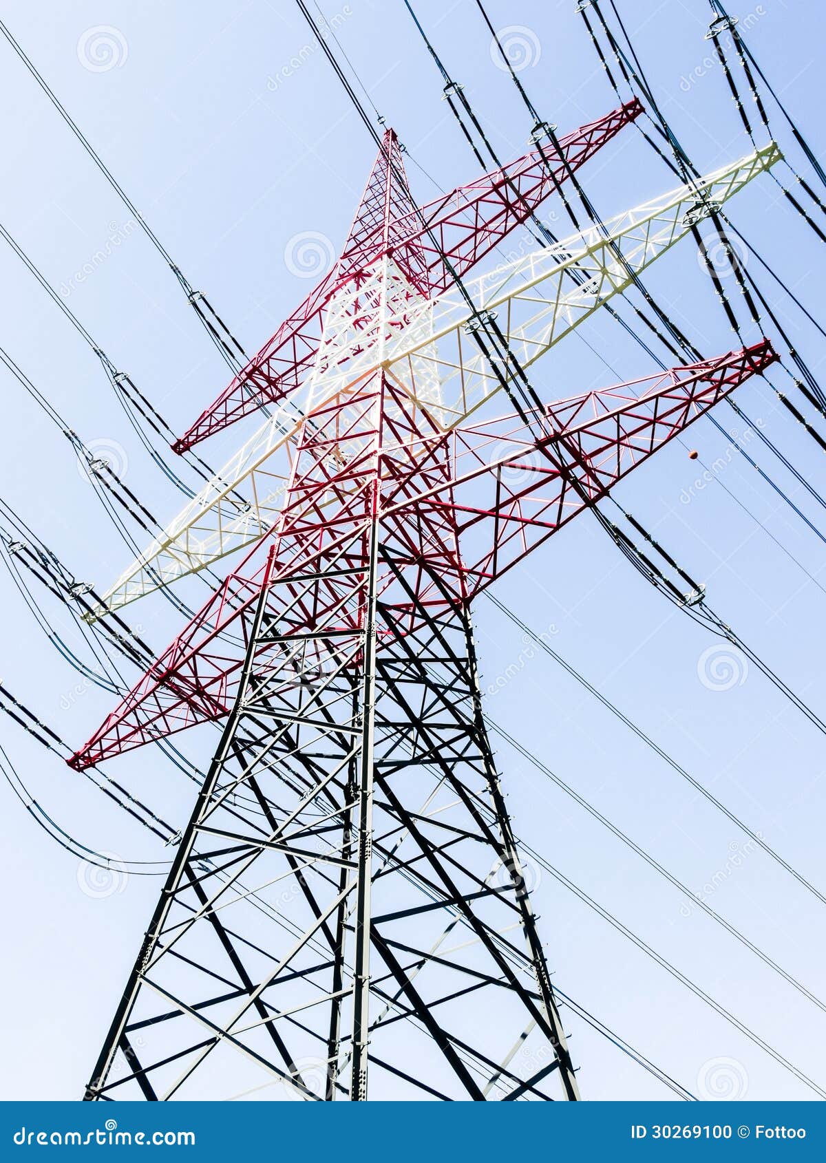 Electricity pylon stock photo. Image of clean, steel - 30269100