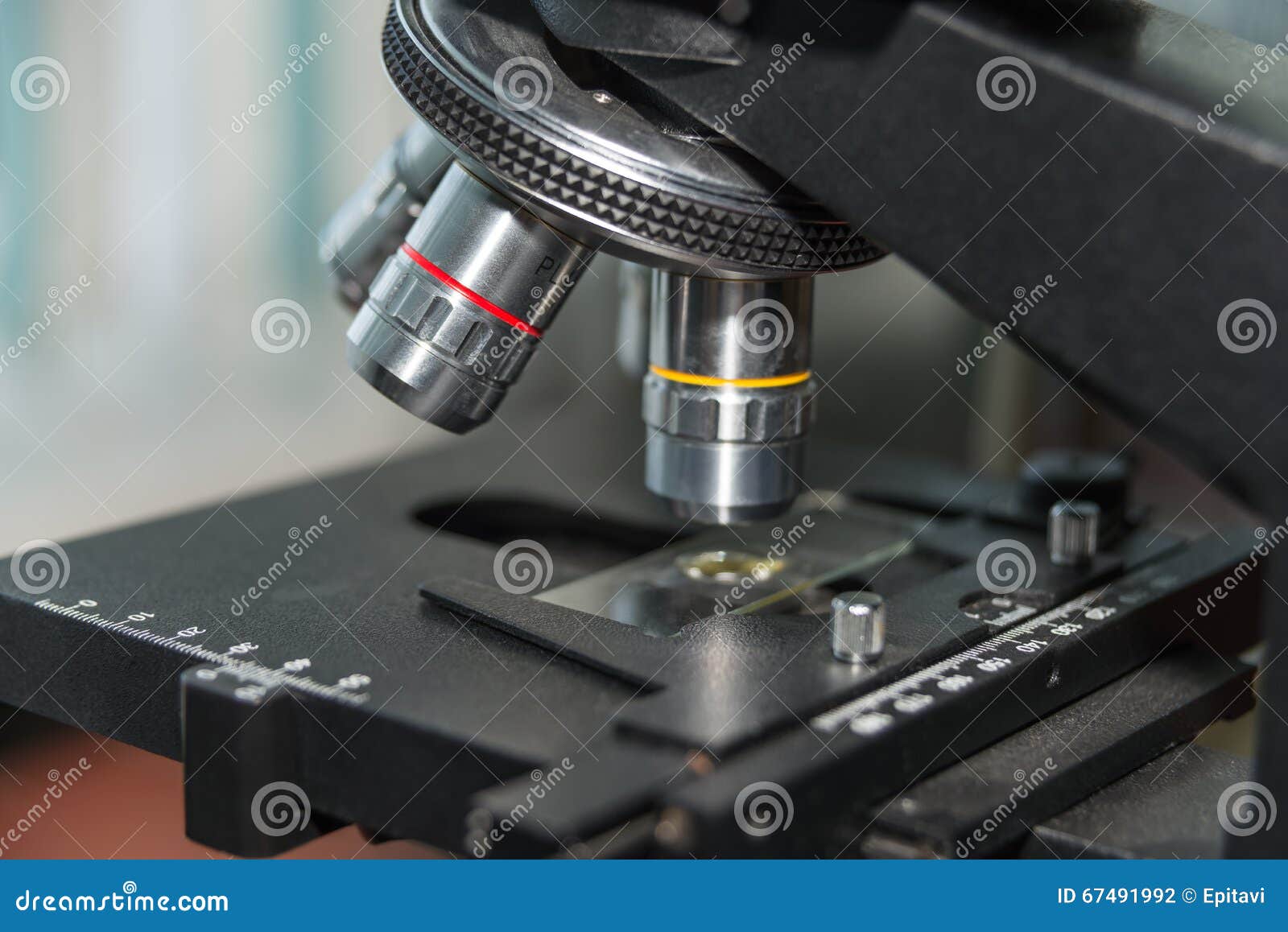 Modern electron microscope stock photo. Image of optical - 67491992
