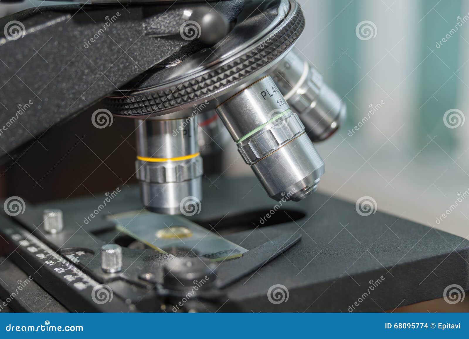 Modern electron microscope stock photo. Image of instrument - 68095774