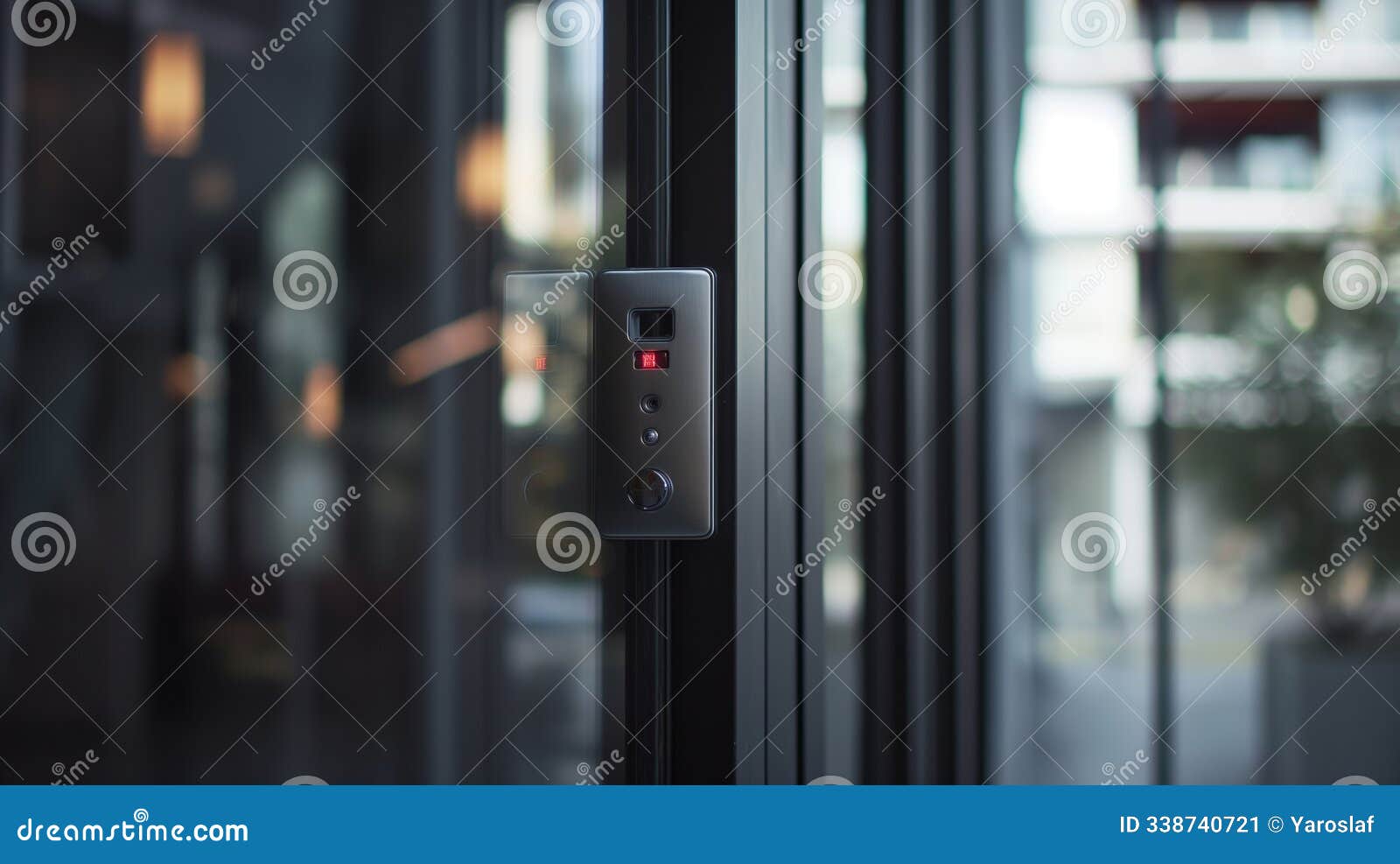 Modern Electronic Access Control System on Glass Door for Security ...