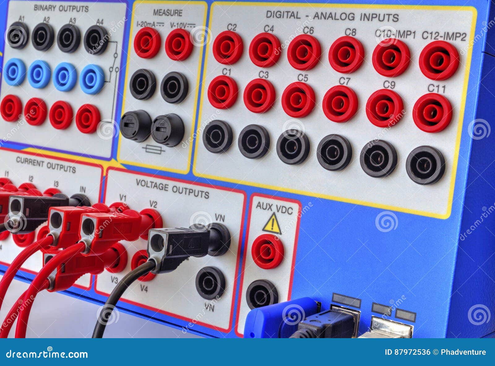 Modern Electronic Device for Relay Protection Testing Stock Photo ...