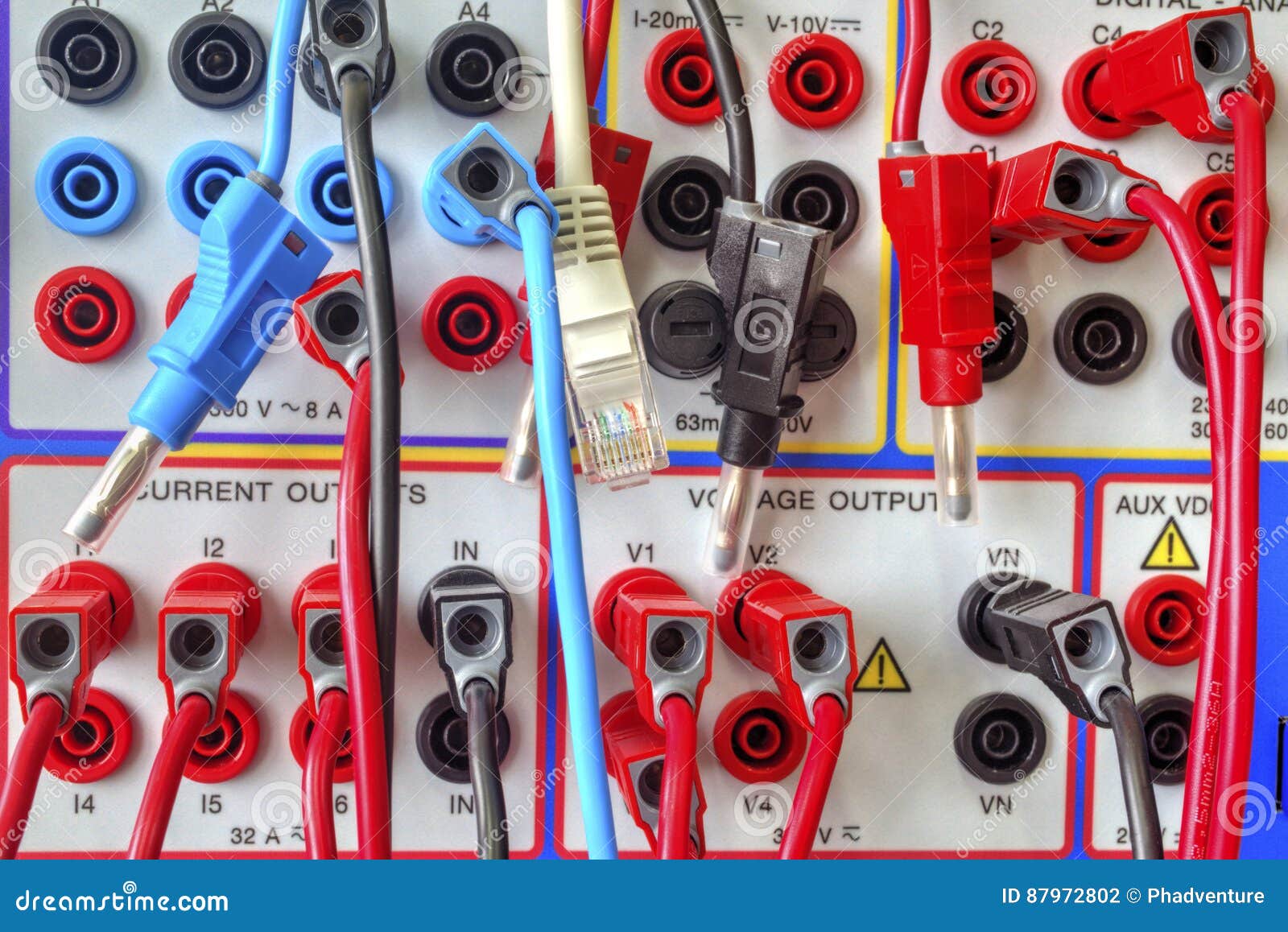 Modern Electronic Device for Relay Protection Testing Stock Photo ...