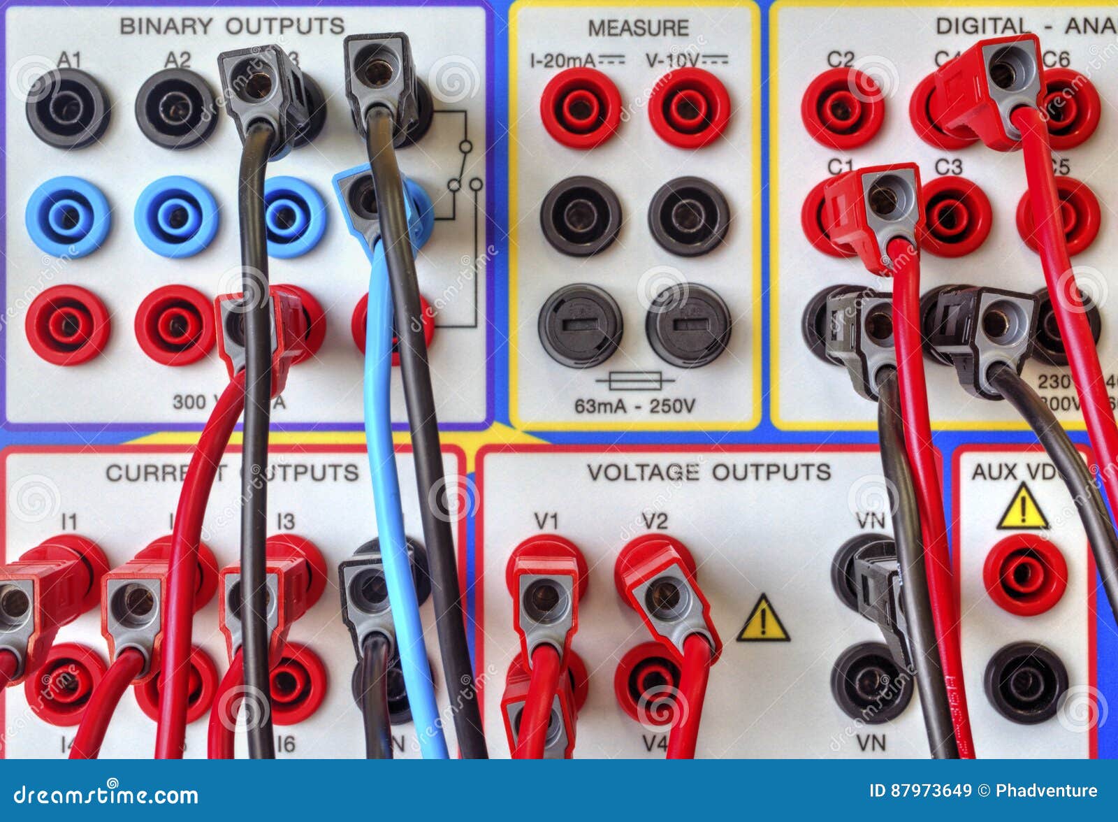 Modern Electronic Device for Relay Protection Testing Stock Image ...