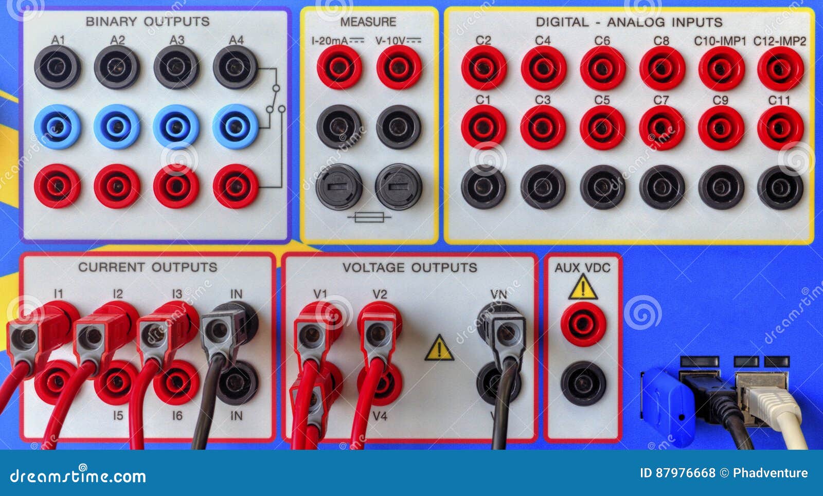 Modern Electronic Device for Relay Protection Testing Stock Photo ...