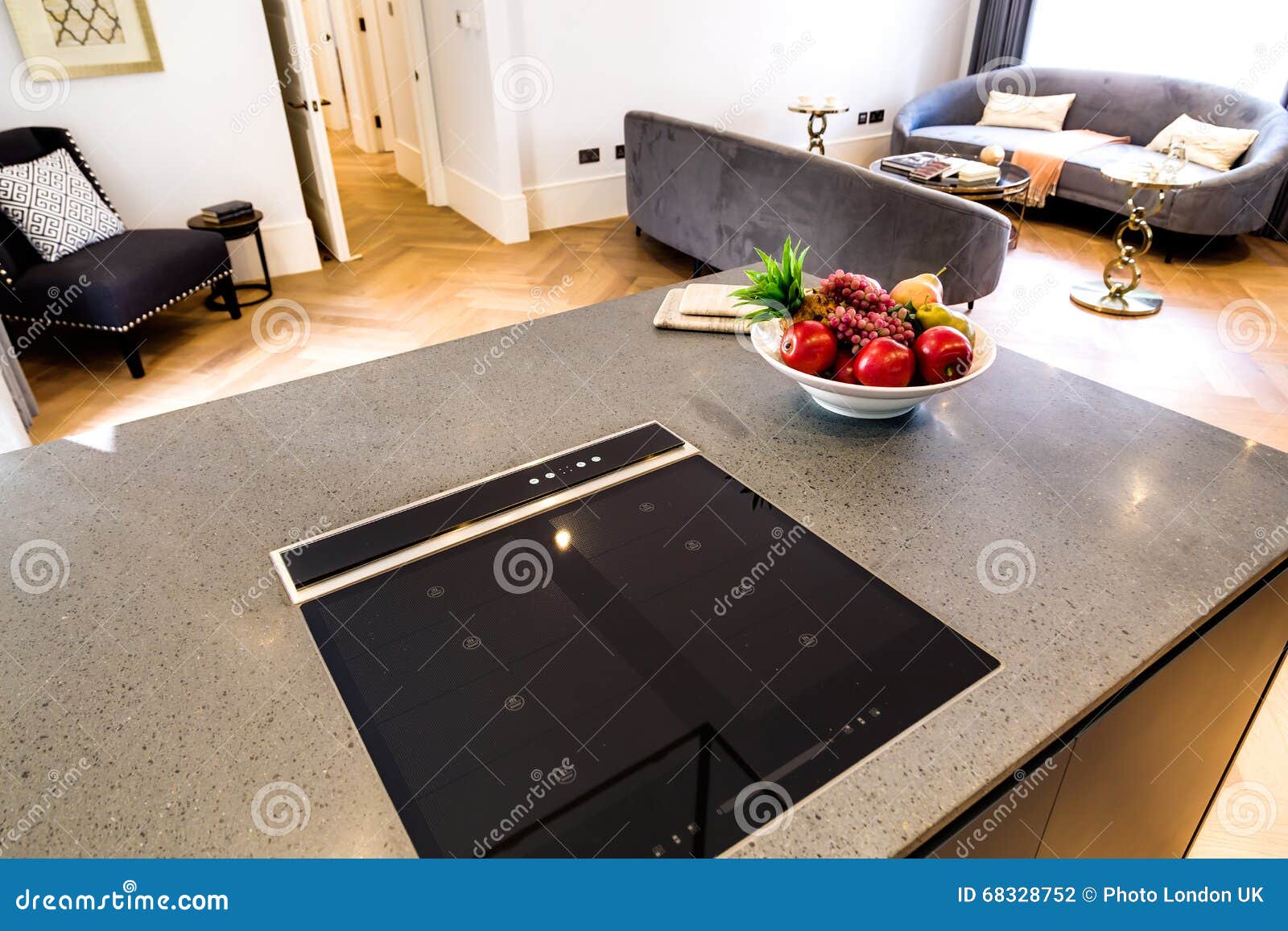 Modern Electronic Hob stock photo. Image of indoor, clean - 68328752