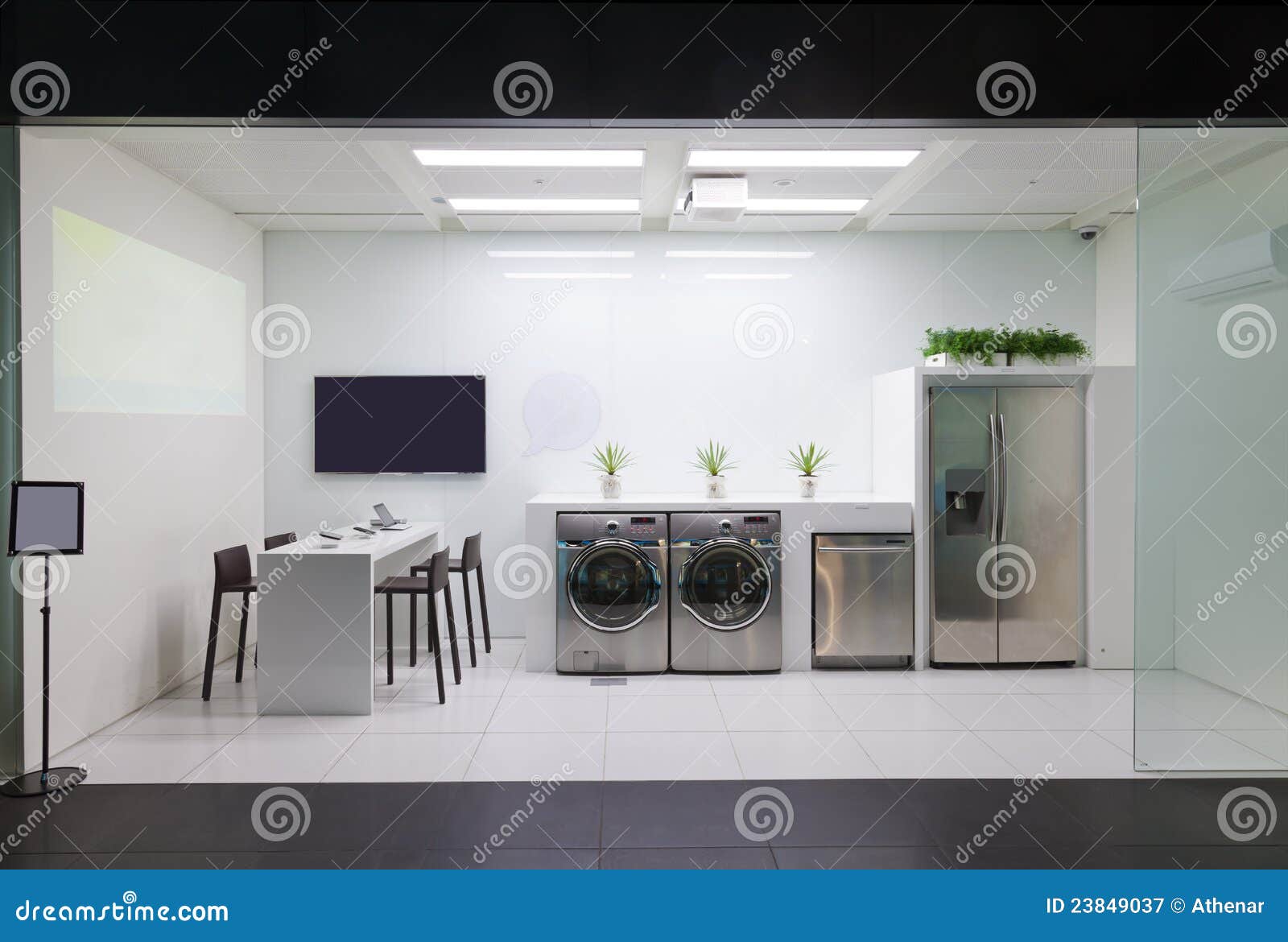 Modern Electronic Home Show Stock Image - Image of contemporary ...
