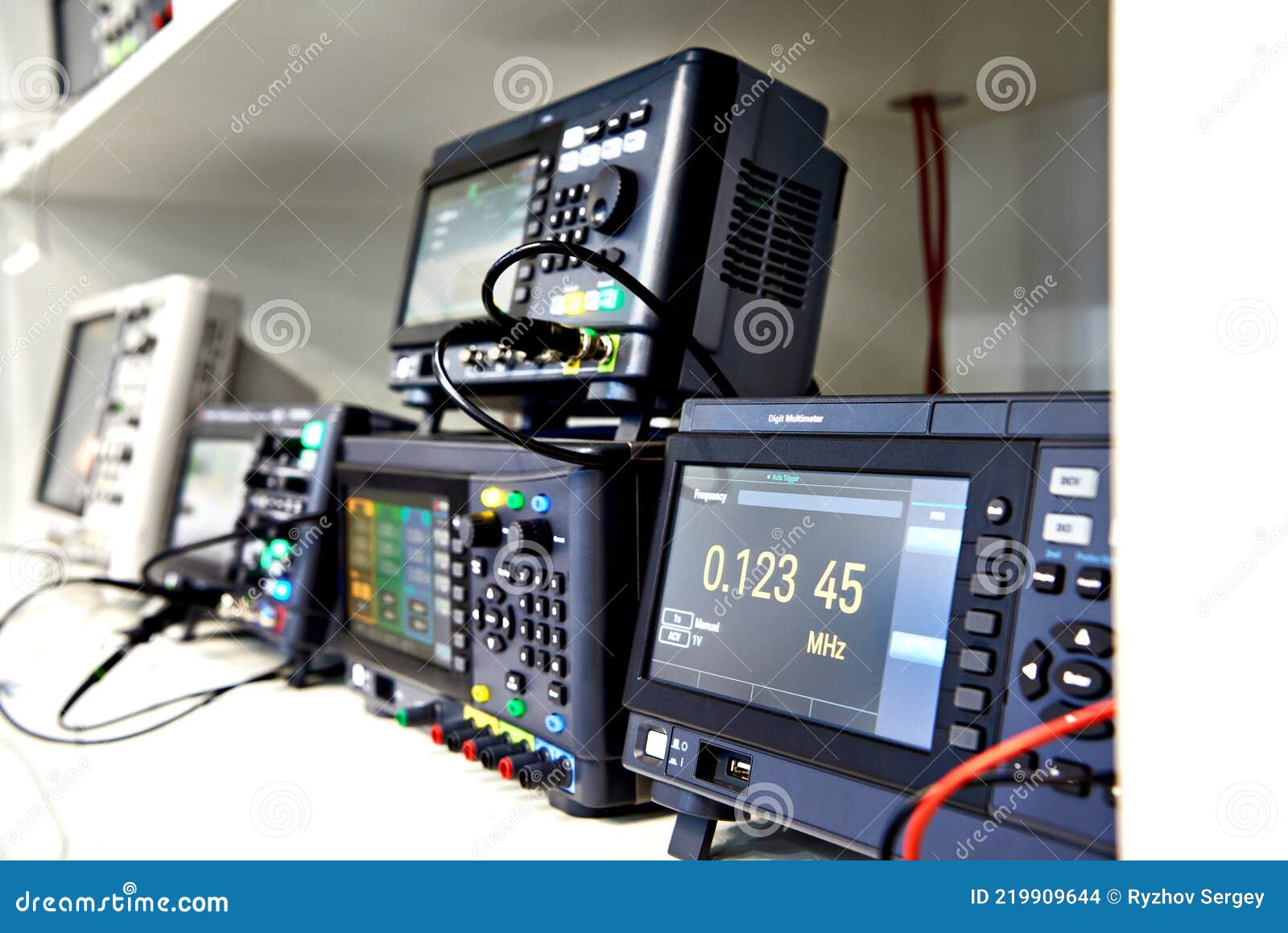 Modern Electronic Measuring Devices Stock Photo - Image of professional ...