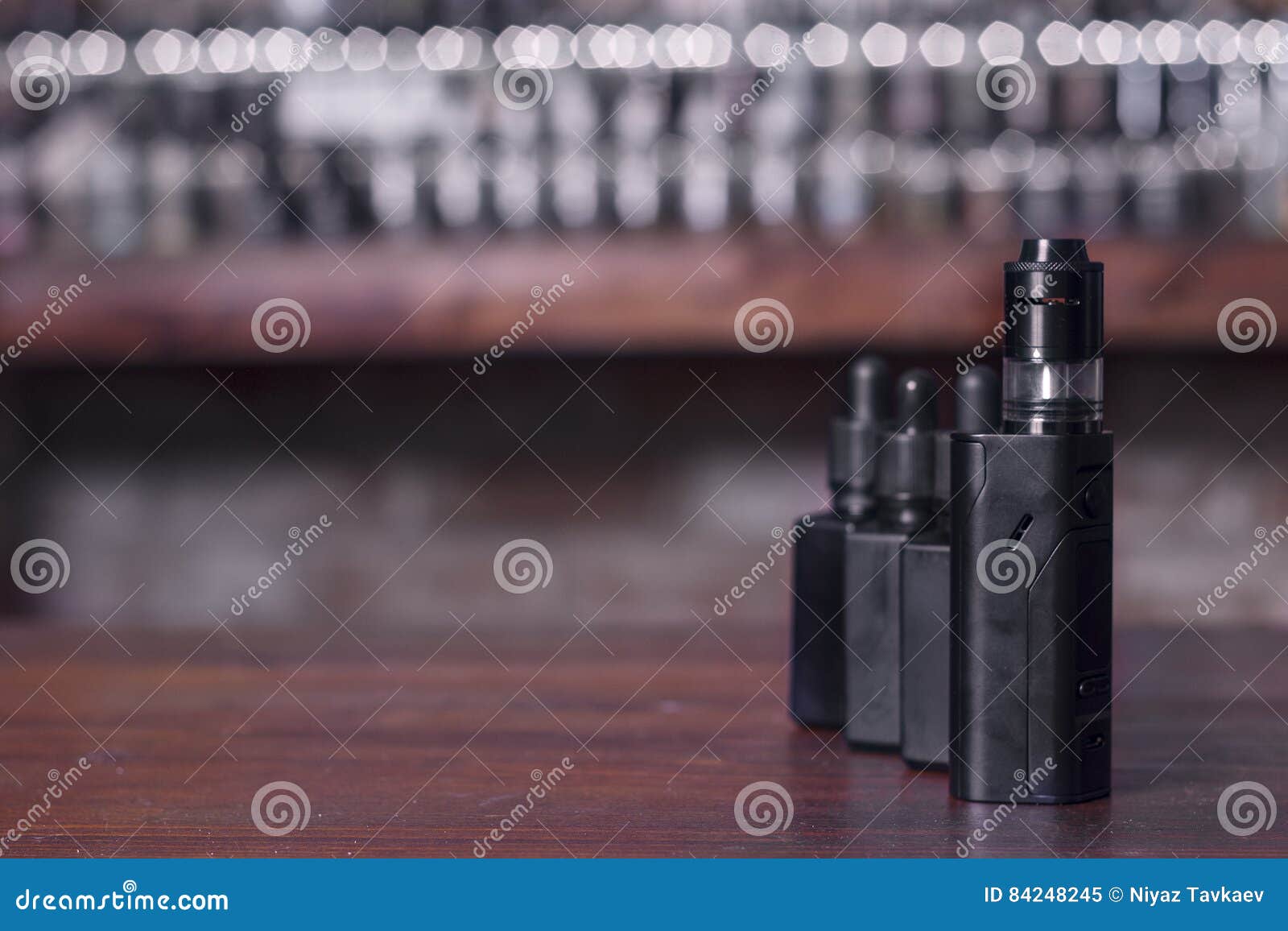 Modern Electronic Mech Mod Vaping Device Stock Image - Image of vapor ...