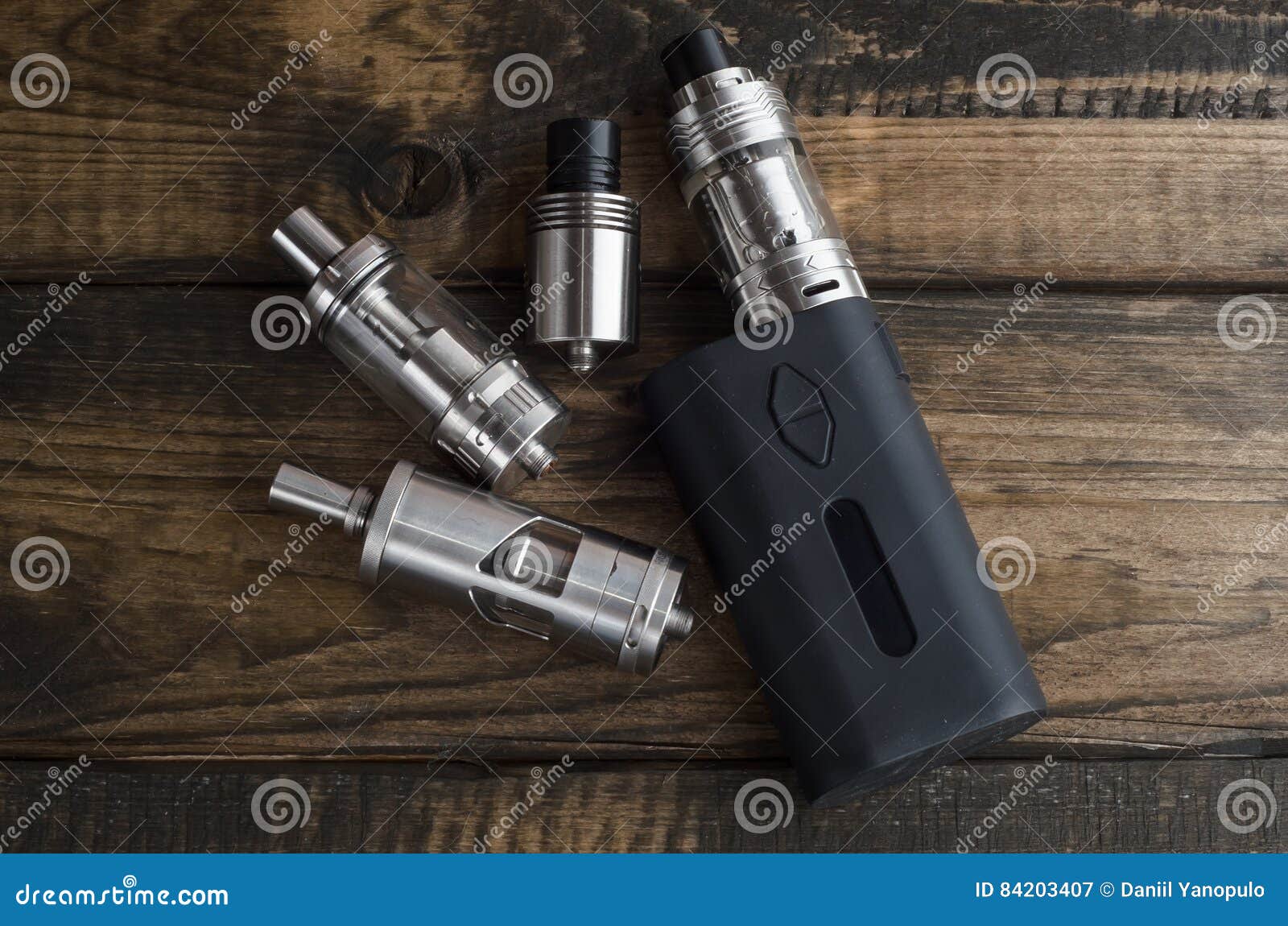 Modern Electronic Mod Vaping Device. Vape Stock Image - Image of ...
