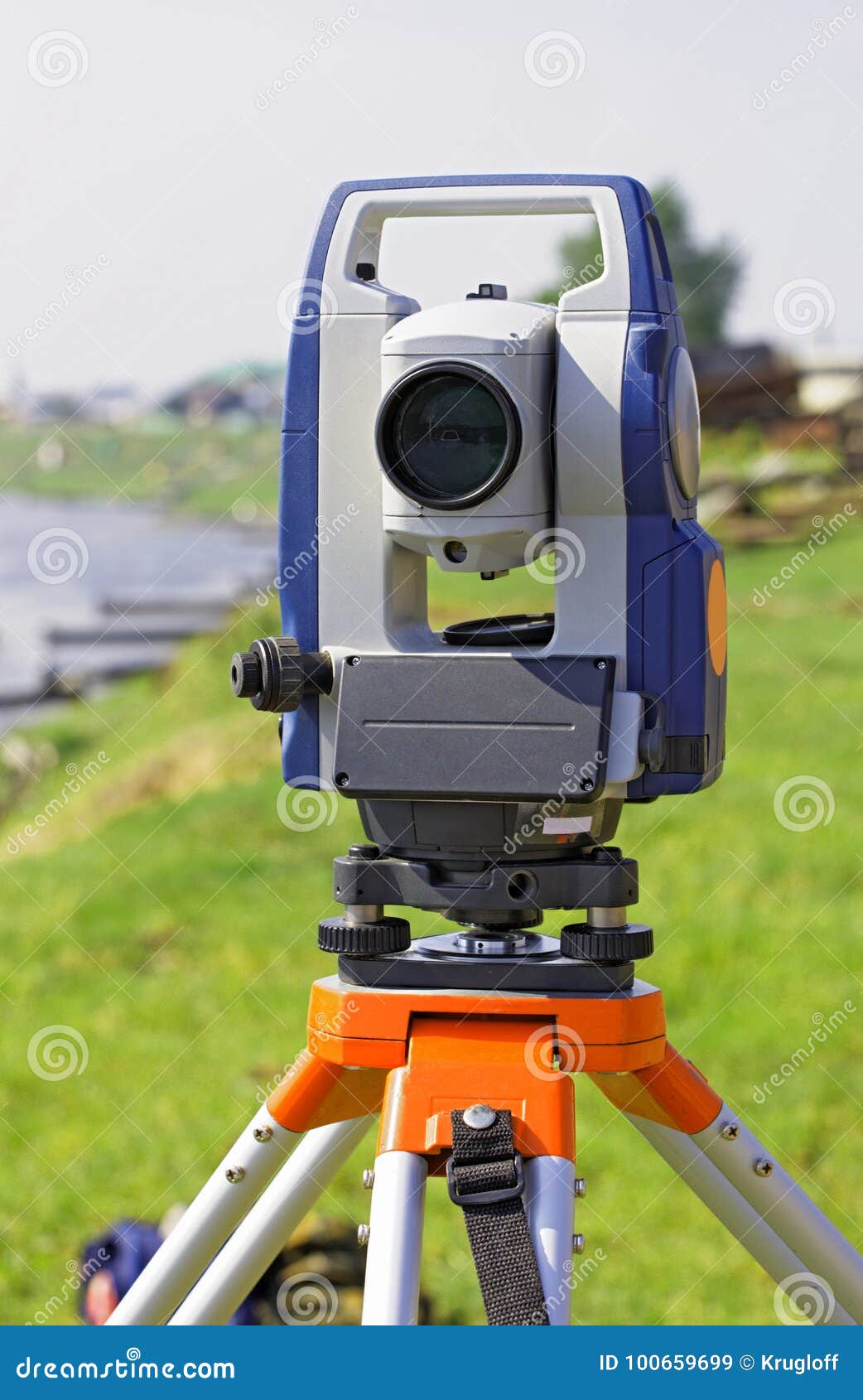 Electronic Total Station And Geodetic Radio Receiver For Determining ...