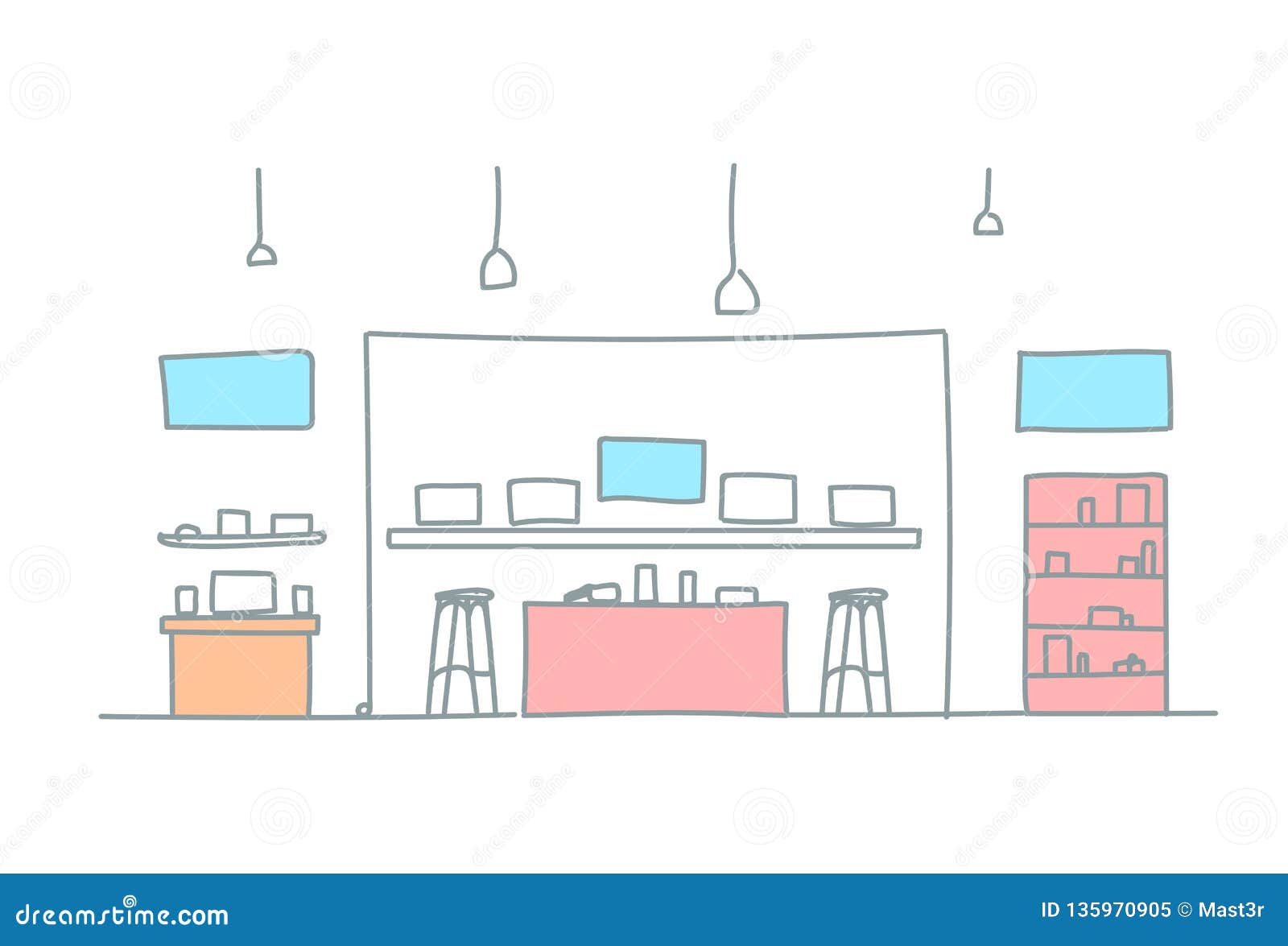 Modern Electronics Store Shop Interior Digital Technology Gadgets Mall ...