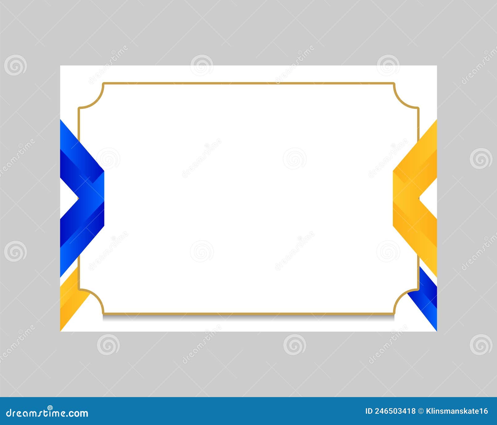 Modern Elegant Blank Certificate Template Design Background Stock ...