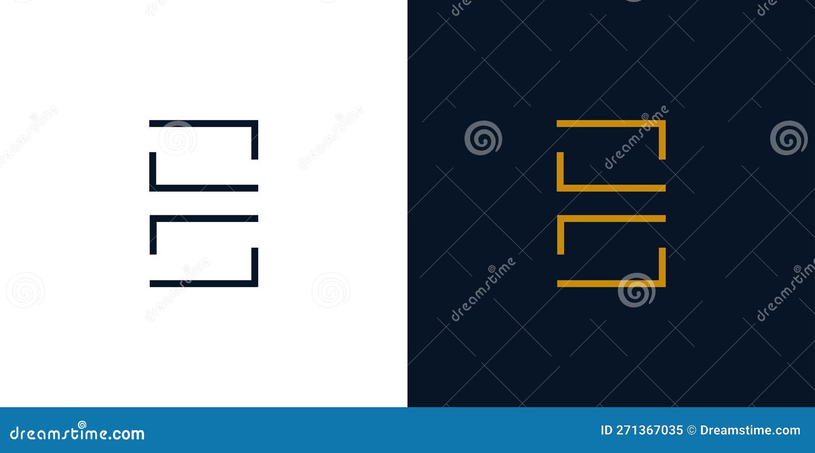 Modern E logo design stock vector. Illustration of simple - 271367035