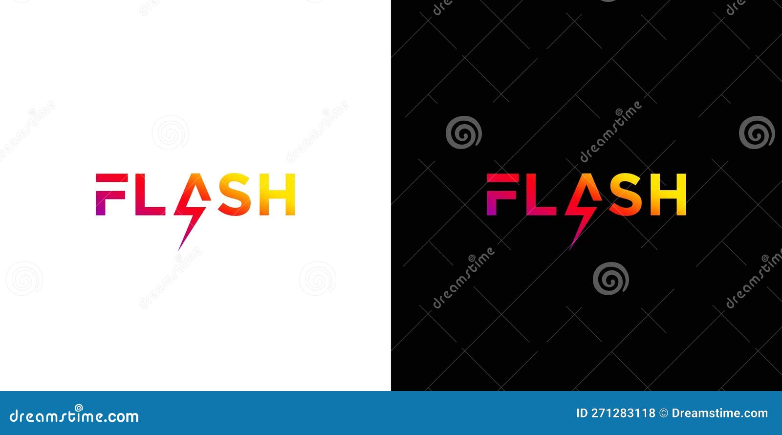 Cool Text Flash Logo Design Stock Vector - Illustration of modern, logo ...