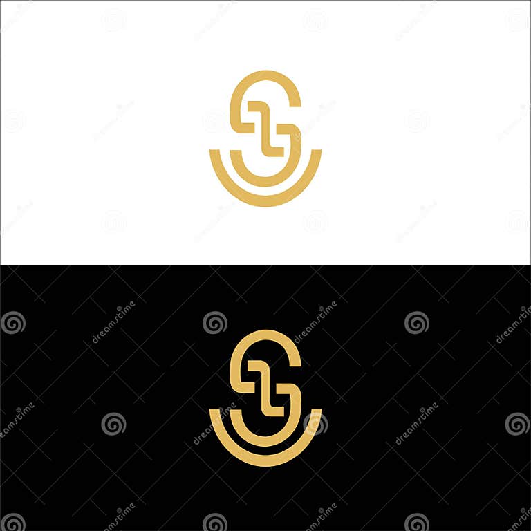 Modern and Elegant Initial Letter Gs Vector Logo Stock Vector ...