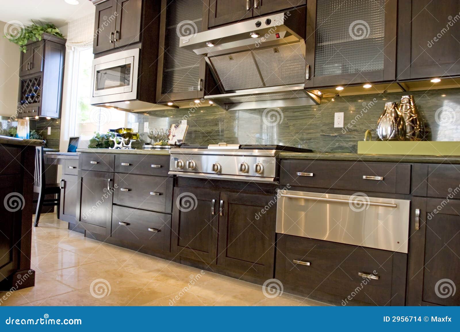 Modern elegant kitchen stock photo. Image of luxury, home - 2956714