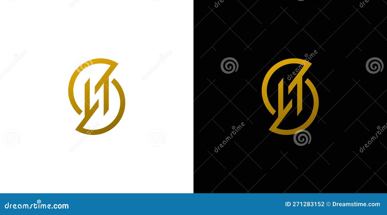 Modern and Elegant SN Logo Design Stock Vector - Illustration of luxury ...