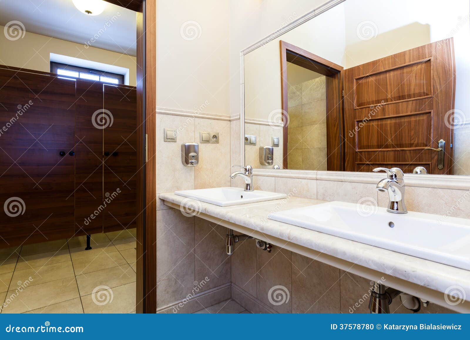 Modern Elegant Luxury Public Toilet Stock Photo - Image of elegance ...