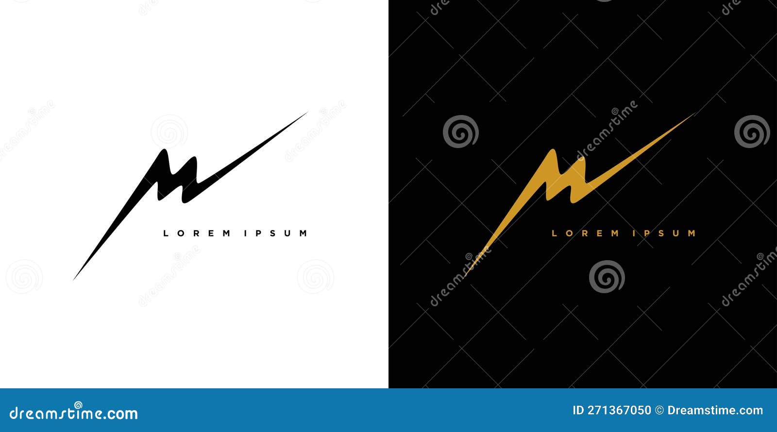 Cool M logo design stock vector. Illustration of abstract - 271367050
