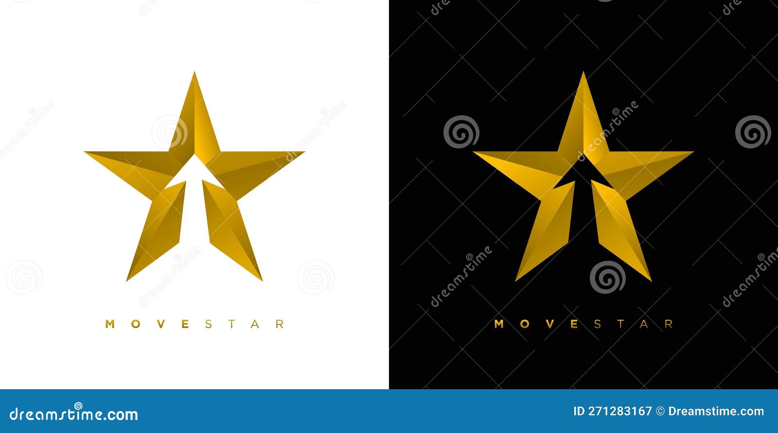 Modern and Elegant Up Star Logo Design Stock Vector - Illustration of ...