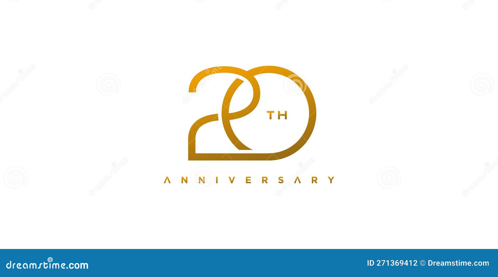 Modern Number 20 Logo Design Stock Vector - Illustration of celebrate ...