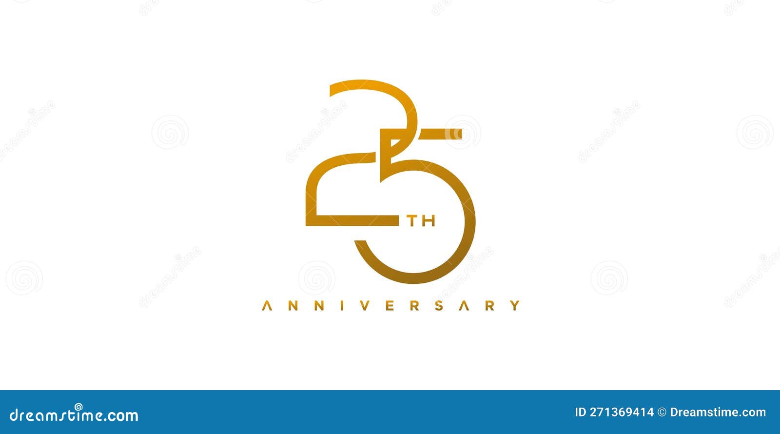 Modern Number 25 Logo Design Stock Vector - Illustration of luxury ...