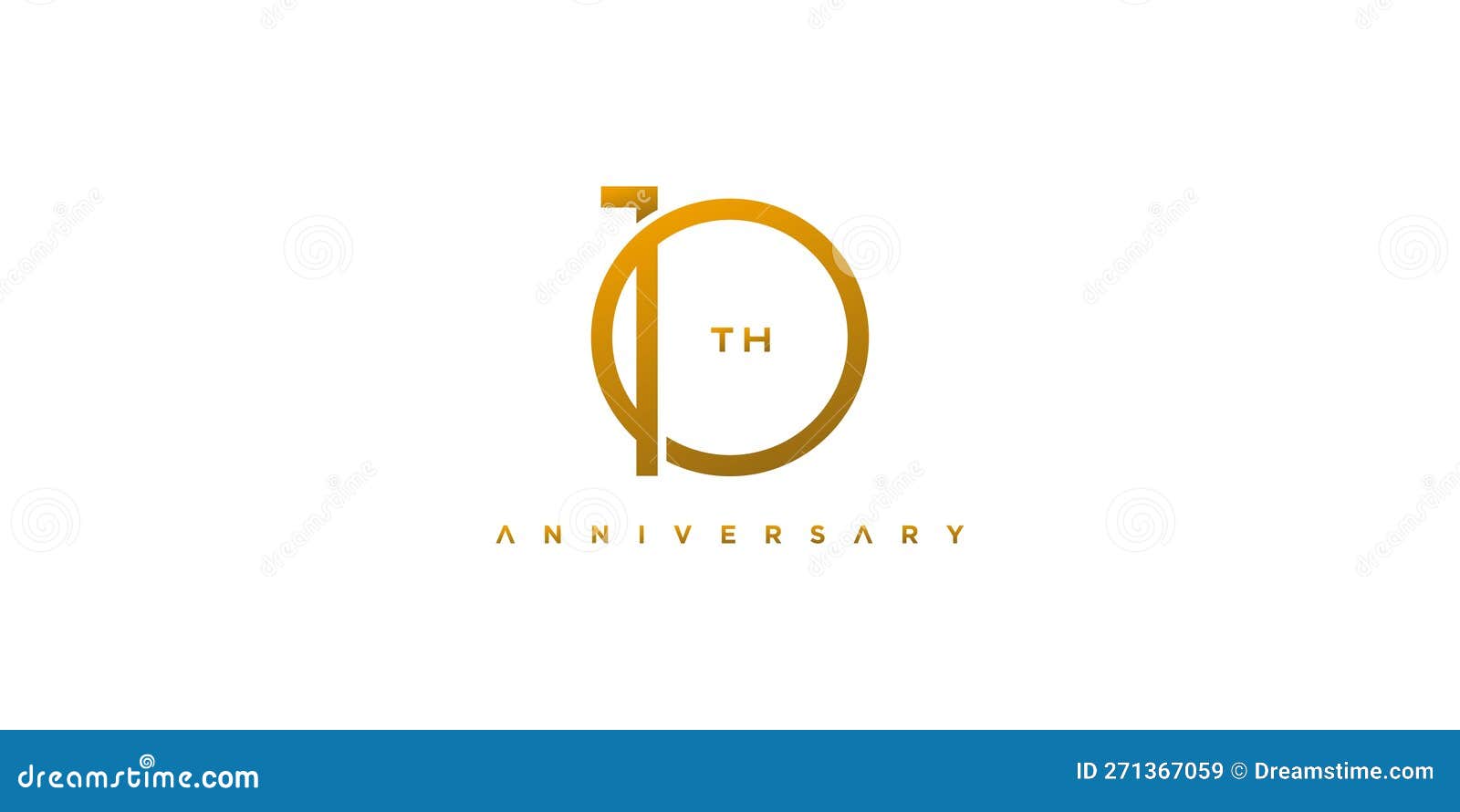 Modern and Elegant Number 10 Logo Design Stock Vector - Illustration of ...